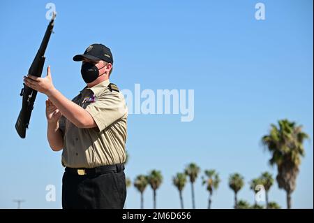 California Cadet Corps Cadet Master Sgt. Tyler Johnson, from California ...