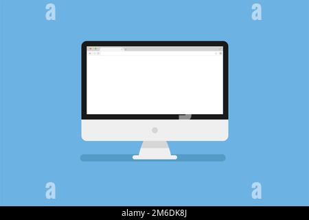 A blank computer internet browser screen Stock Photo - Alamy
