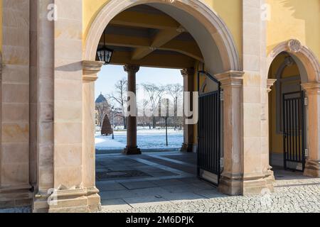 Nice views in a park with historic buildings in Gera Stock Photo - Alamy