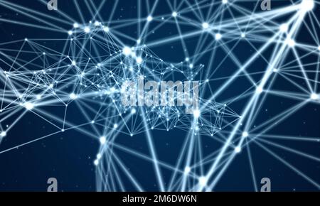 Abstract network background.Lines connection concept.Business ...