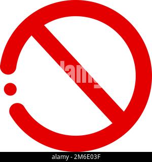 Prohibition Sign Do Not Allowed Cannot Prohibited Empty Black White ...