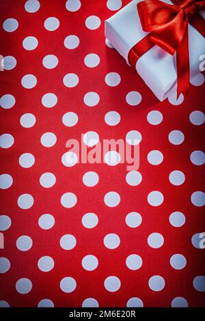 Red polka-dot fabric holidays concept Stock Photo - Alamy