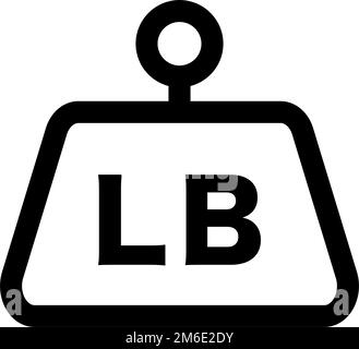 Kettlebell icon with pound sign. Vector illustration Stock Vector Image ...