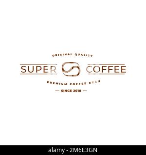 Vintage letter S and Coffee bean logo. Vector format Stock Vector Image ...