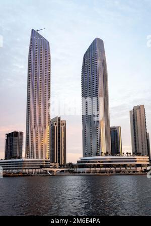 Proud of Dubai, Unique buildings and skyscrapers from Dubai town Stock ...
