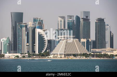 Pyramid Shaped Sheraton Hotel and High Rise Buildings in the new City ...