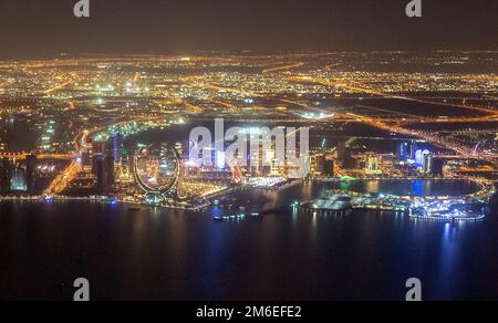 Aerial View of Mina District Doha Port Qat Stock Photo - Alamy