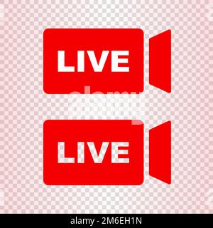 Icon set for live streaming. Editable vector Stock Vector Image & Art ...