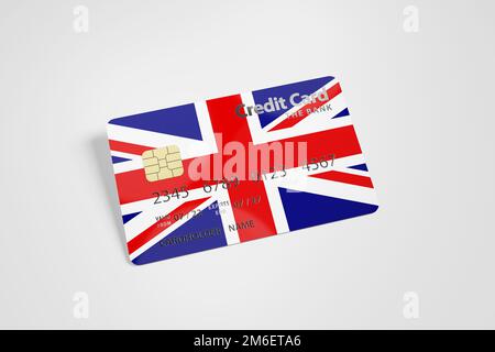 Credit card, bank, finance british design web icon, round glossy ...