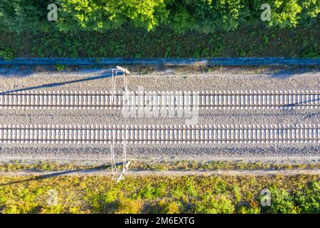 Eisenbahnstrecke Gleise Schienen Eisenbahn Strecke Zug Bahnstrecke ...