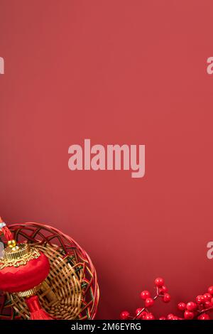 Design concept of Cinese lunar new year background with red envelope ...