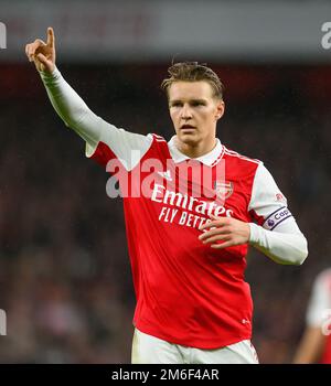 Arsenal's Martin Odegaard during the Premier League match at the ...