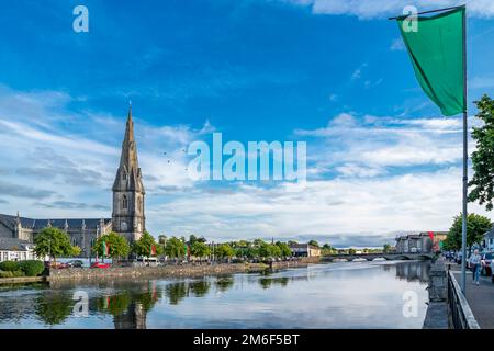 The skyline of Ballina town, County Mayo, Ireland Stock Photo - Alamy