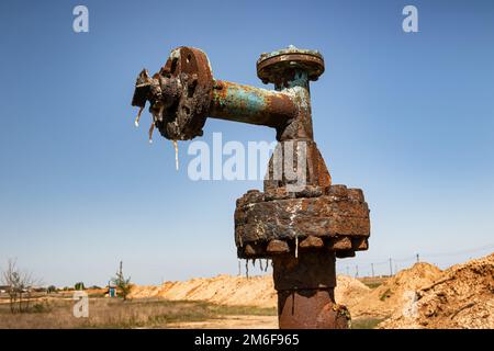 Old, rusty equipment at the brine mill Stock Photo - Alamy