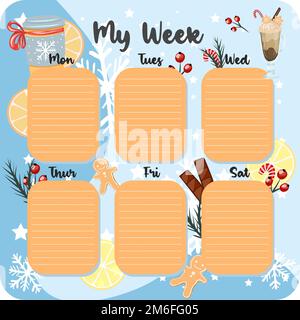 January monthly planner, weekly planner, habit tracker template and ...