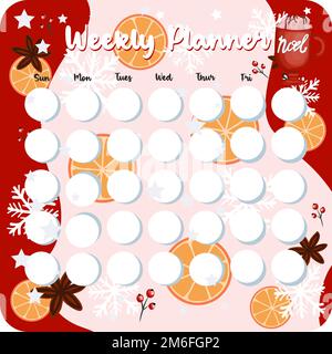 January monthly planner, weekly planner, habit tracker template and ...