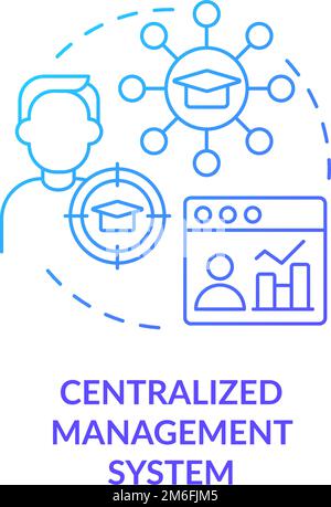 Centralised management system concept icon Stock Vector Image & Art - Alamy