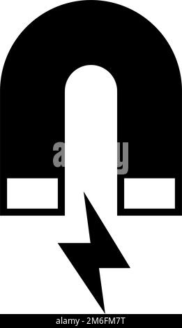 Lightning electricity power lab sign icon vector. Electric physics ...