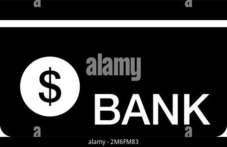 Bank passbook silhouette icon. Bank account. Editable vector Stock ...