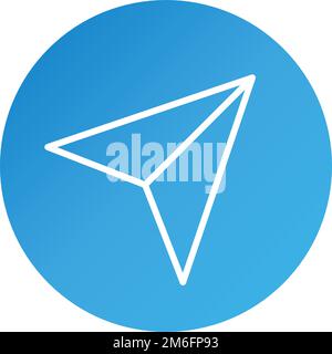 Blue mail icon. Email. Editable vector Stock Vector Image & Art - Alamy