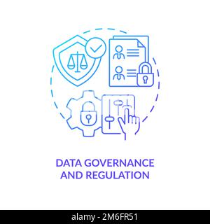 Governance blue gradient concept icon Stock Vector Image & Art - Alamy