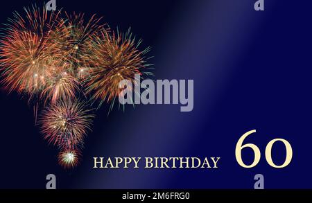 congratulations happy birthday to the 60th birthday Stock Photo - Alamy