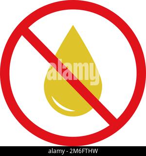 No Oil Prohibition Icon Stock Vector Image & Art - Alamy