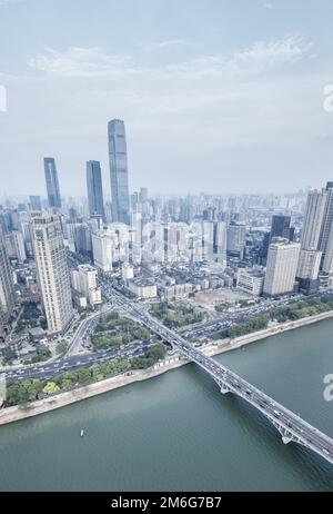 aerial view of changsha cityscape Stock Photo - Alamy