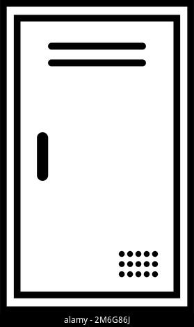 Locker Icon. Changing room. Editable vector Stock Vector Image & Art ...