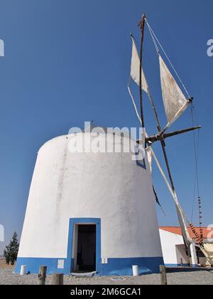 Traditional windmill in the Alentejo - Portugal Stock Photo - Alamy