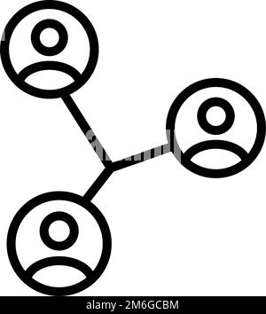 Human network connection people simple business icon logo Stock Vector ...