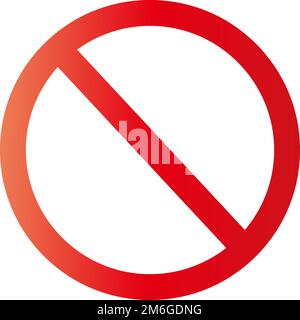 Prohibition Sign Do Not Allowed Cannot Prohibited Empty Black White ...