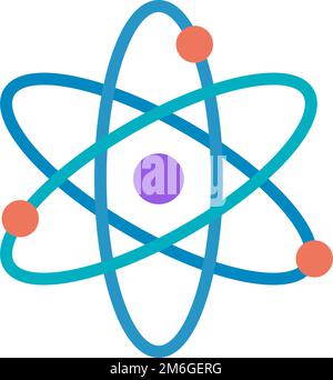 Atom vector with nucleus of protons and neutrons Stock Vector Image ...