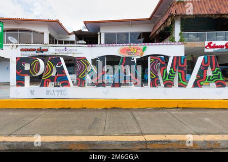 Panama David, welcome sign at the entrance to the city Stock Photo - Alamy