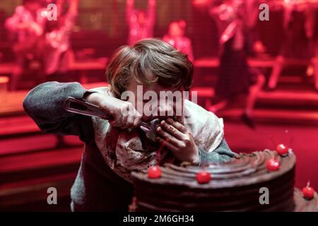 Matilda the Musical Charlie Hodson-Prior, Emma Thompson Stock Photo - Alamy