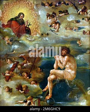 Christ Interceding with God the Father 1515 Ambrosius Holbein, 1494 ...