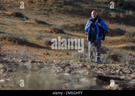 Julien Delfosse, Photographer during the Stage 10 of the Dakar 2026, on ...