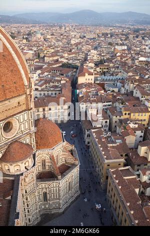Bird's eye view of the streets of florence Stock Photo - Alamy