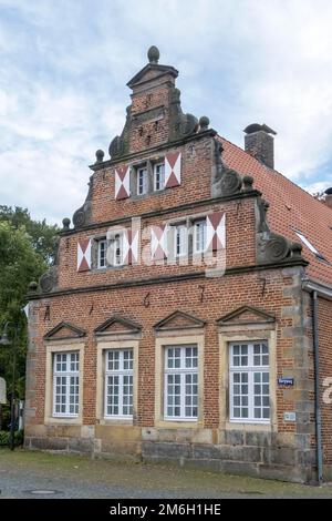 Historic town centre, Legden, Muensterland, North Rhine-Westphalia ...