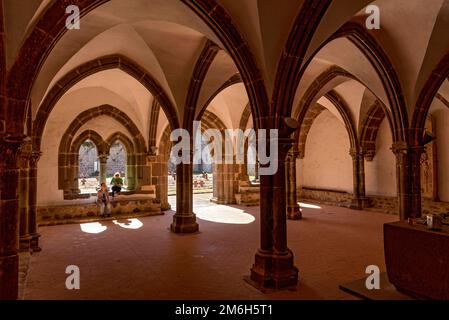 Gothic arches in the Cistercian monastery Kiedrich, Rheingau, Hesse ...