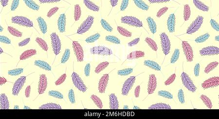 pattern with chicken feathers Stock Photo - Alamy