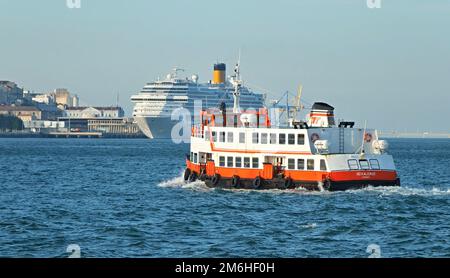 Lisbon Portugal Cacilhas Ferry Stock Photo - Alamy
