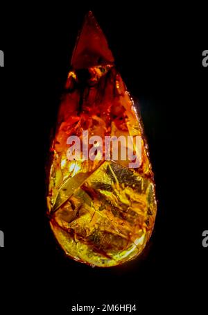 A piece of yellow opaque natural amber classification color Bastard ...