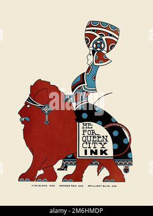 American art deco - Printing Ink Posters Stock Photo - Alamy