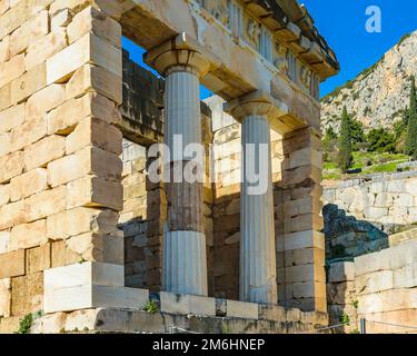 Athenians Treasury Building, Phocis, Greece Stock Photo - Alamy