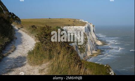 White cliffs of dover south east england sea and rock Stock Photo - Alamy