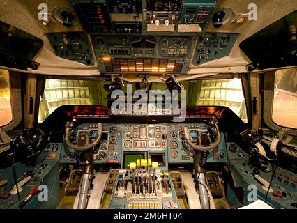 Passenger plane during take off, Montreal, Province of Quebec, Canada ...