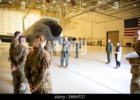 General Mike Minihan, commander of Air Mobility Command, delivers ...