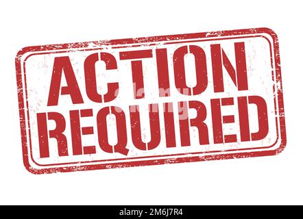 action required stamp. action required square grunge sign. action ...