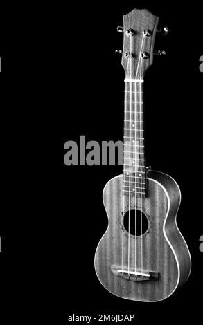 Brown guitar ukulele perspective view close up Stock Photo - Alamy